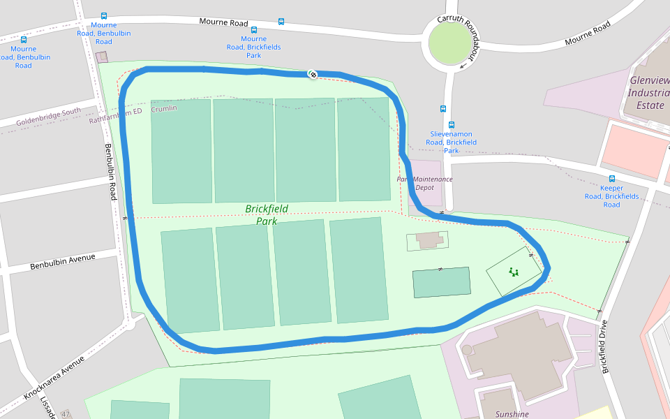 Brickfield Park Walking and Running - Dublin, Ireland | Pacer