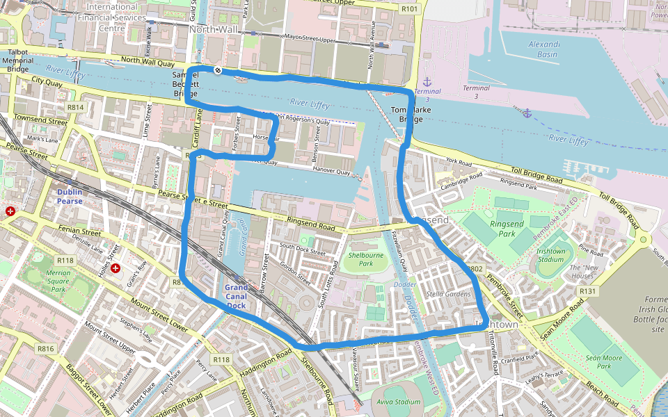 Liffey in County Dublin | Walking Map