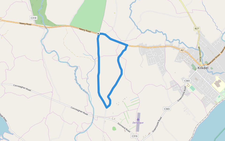 Morne & Slieve Croob AONB in Northern Ireland | Walking Map