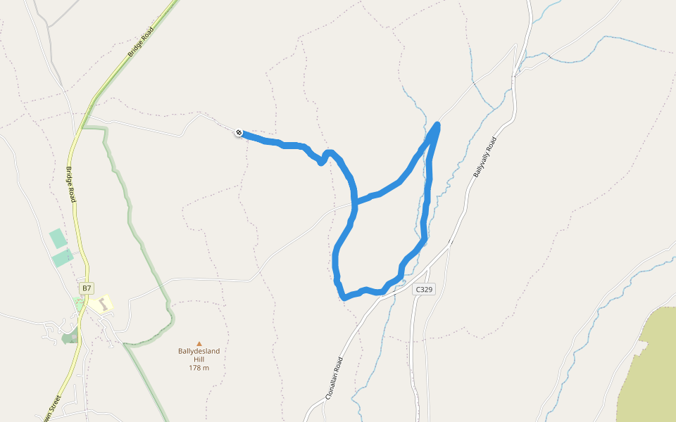 Morne & Slieve Croob AONB-캐릭로드 in Northern Ireland | Walking Map
