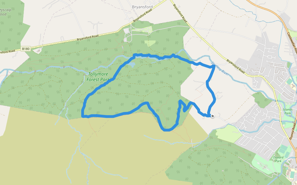 Tollymore Forest Park - Mourne Way | Walking Map