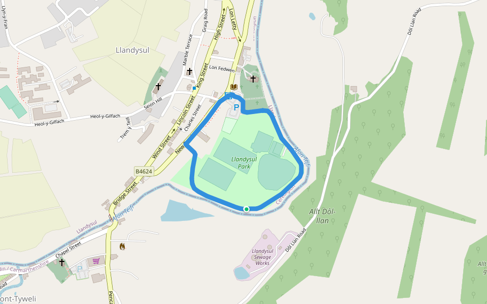 Llandysul Park | Walking Map