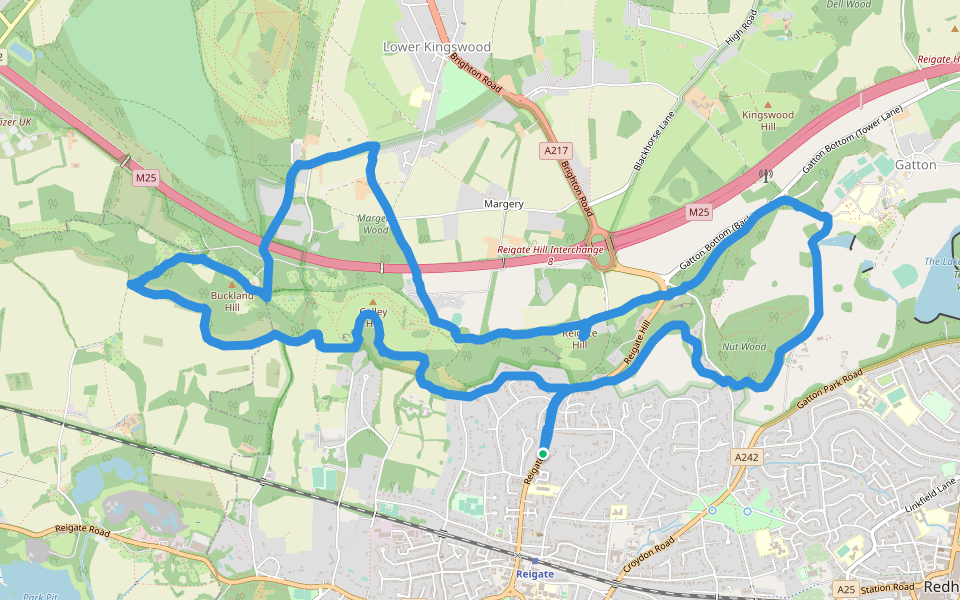 Nut Wood - Buckland Hill in England | Walking Map