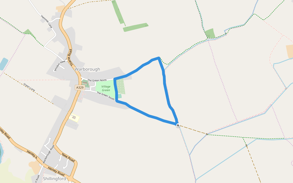 Village Green Walking And Running Trail - Warborough, Wallingford ...
