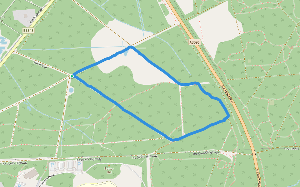 Crowthorne Wood in England | Walking Map