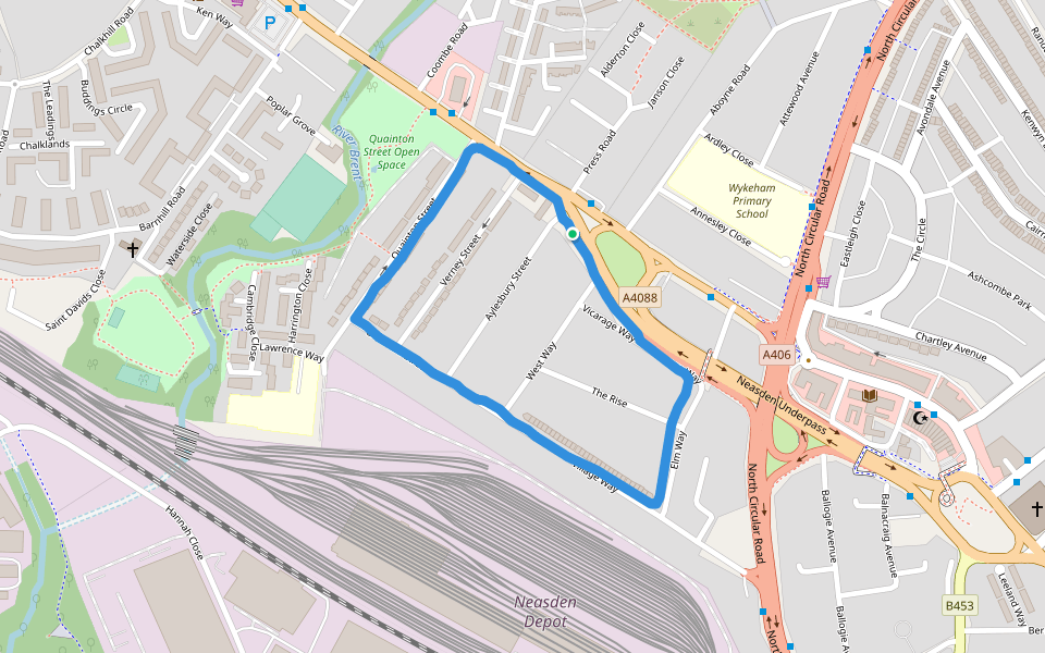 Quainton Street Open Space Walking And Running Trail - London, England ...