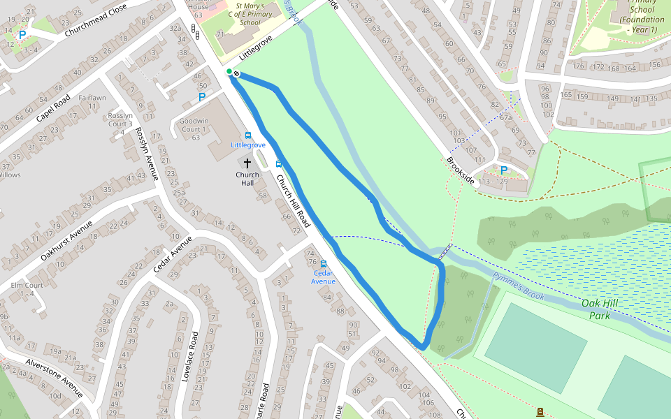 Oak Hill Park Walking and Running - East Barnet, London Borough of ...