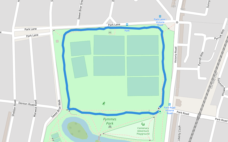 Pymmes Park in England | Walking Map