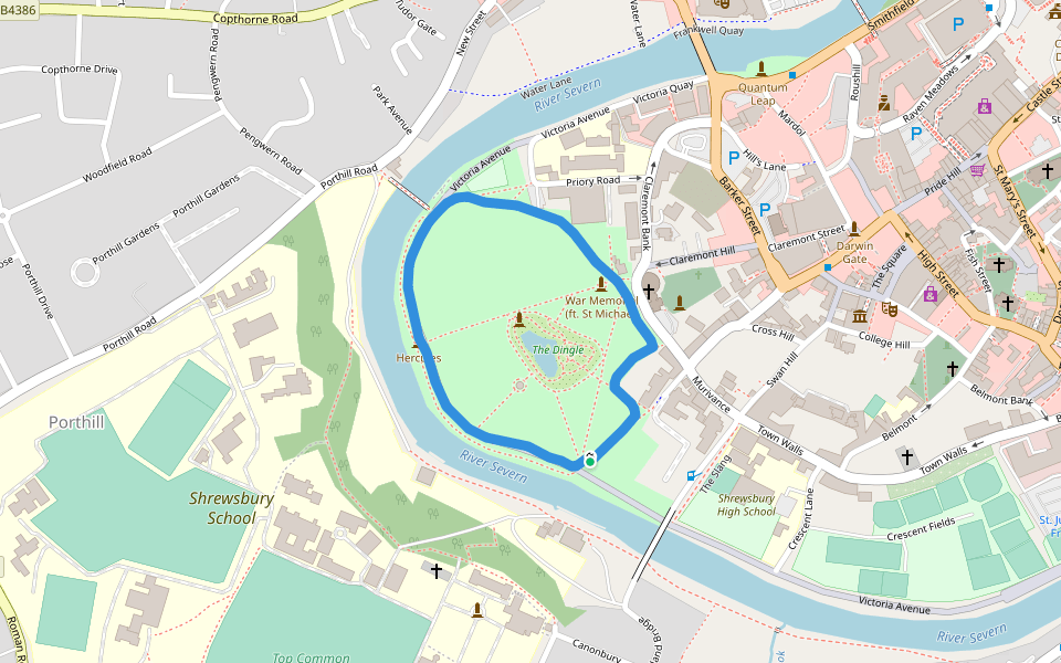 The Quarry in England | Walking Map