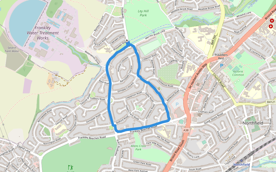 Ley Hill Park in England | Walking Map