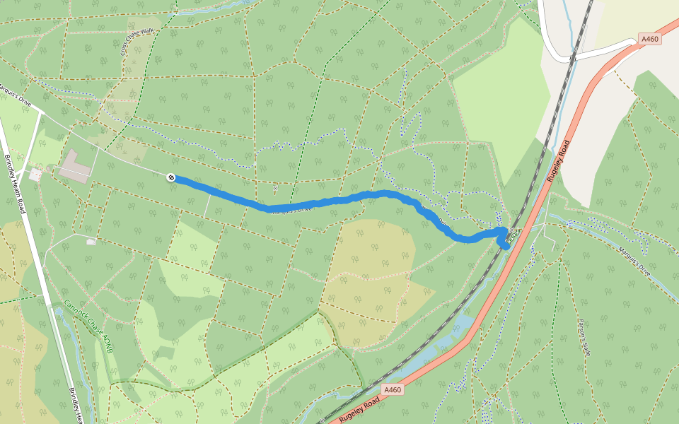 Cannock Chase AONB - Marquis's Drive Hiking Trail - Brindley Heath ...