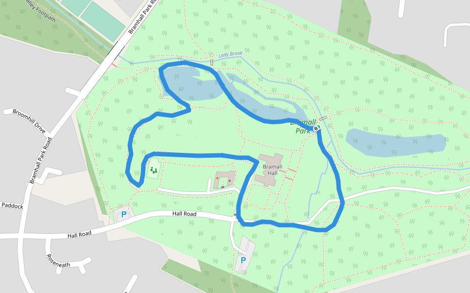 Bramall Park in England | Walking Map