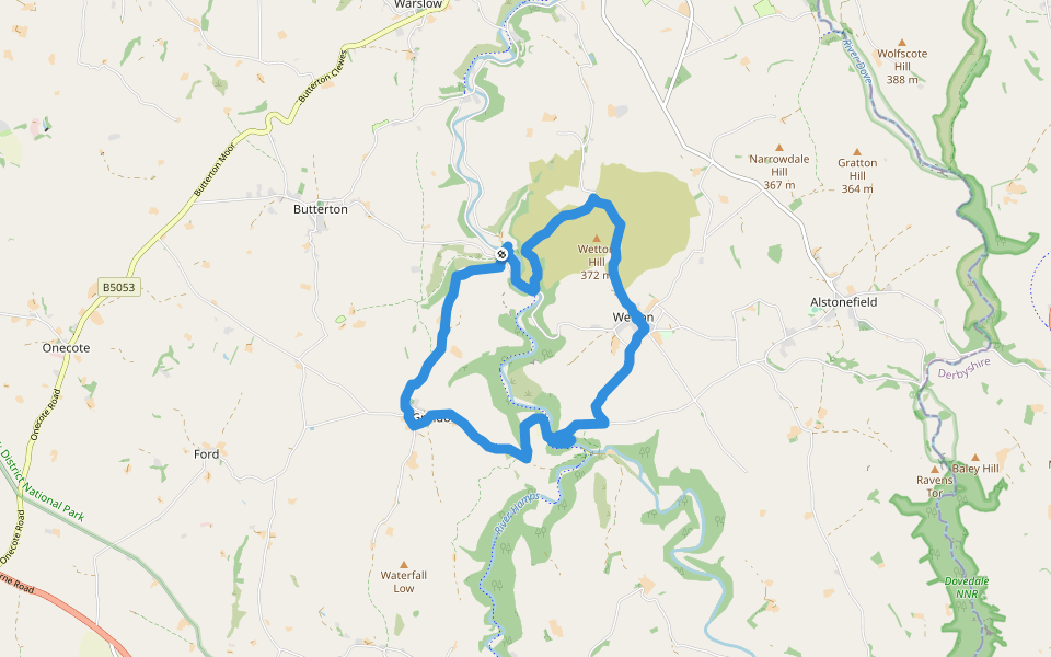 Wetton Hill - Carr Lane Hiking Trail - Butterton, Leek, England | Pacer