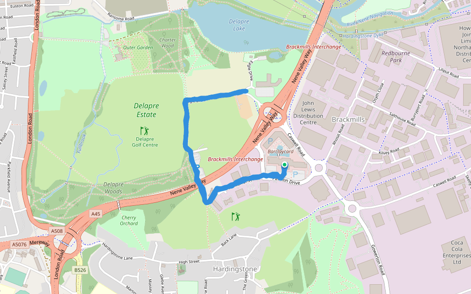 Delapre Estate - Pavilon Drive | Walking Map
