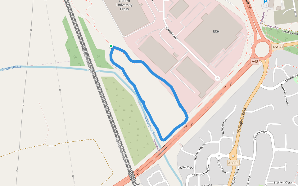 Slade Brook Walking And Running Trail - Rushton, Kettering, England | Pacer