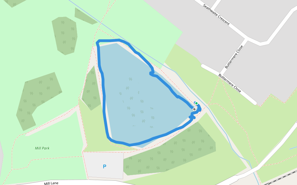 Mill Park in England | Walking Map