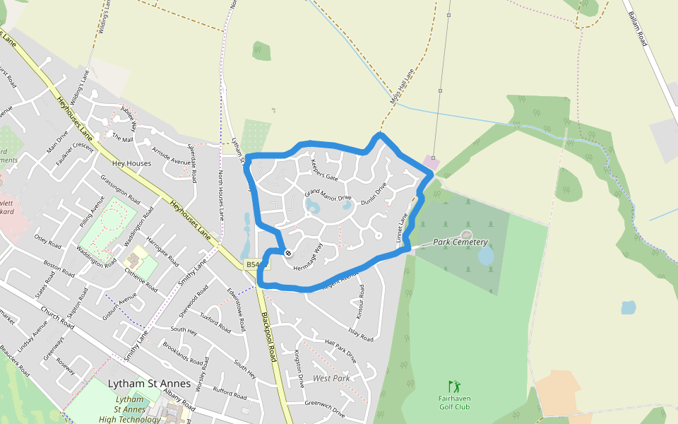 Linnet Lane Woods in England | Walking Map