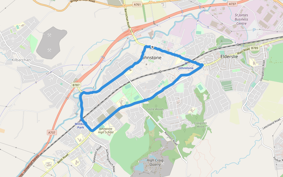 Castle Woods in Scotland | Walking Map