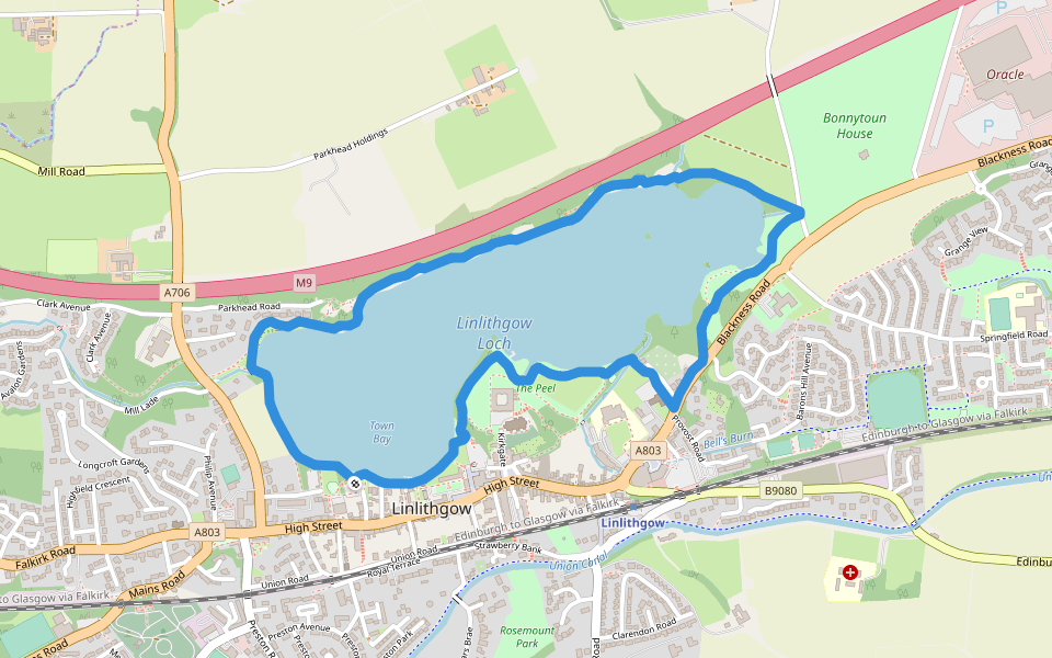 Linlithgow Lake in Scotland | Walking Map