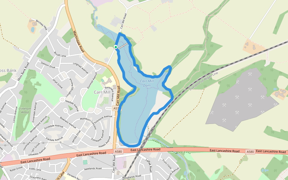 Carr Mill Dam | Walking Map