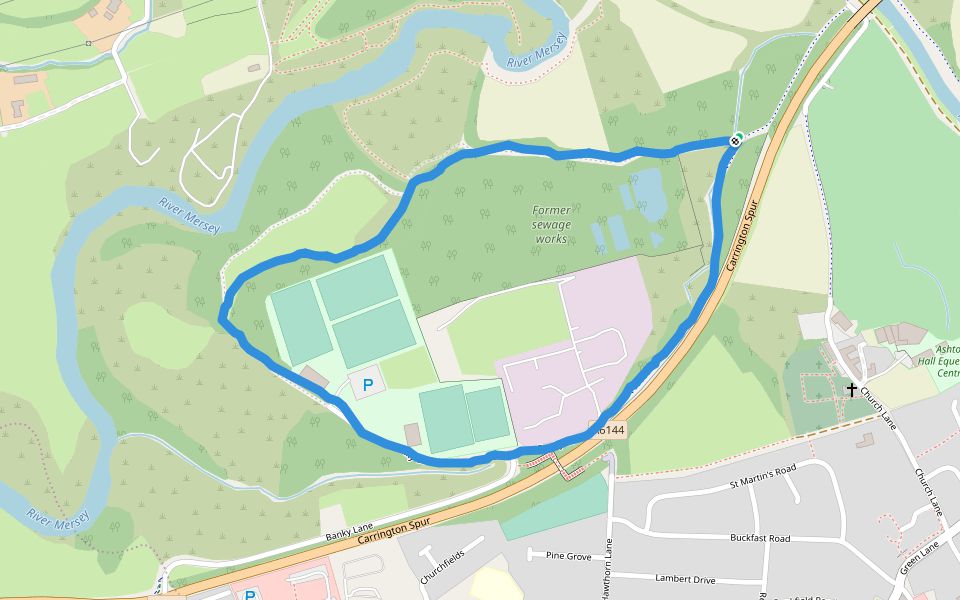 Former sewage works in England | Walking Map