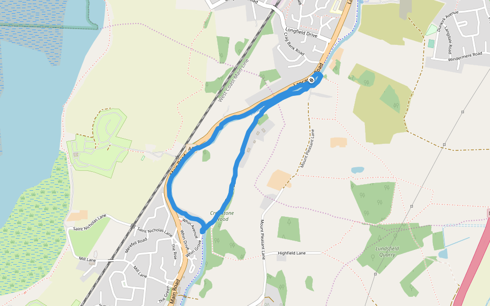 Crawstone Wood Walking And Running Trail - Carnforth, England | Pacer