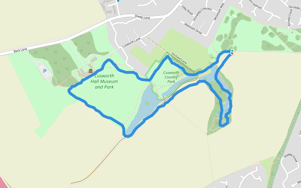 Museo y parque Cusworth Hall Caminar y correr - Sprotbrough, Doncaster, Inglaterra | Pacer