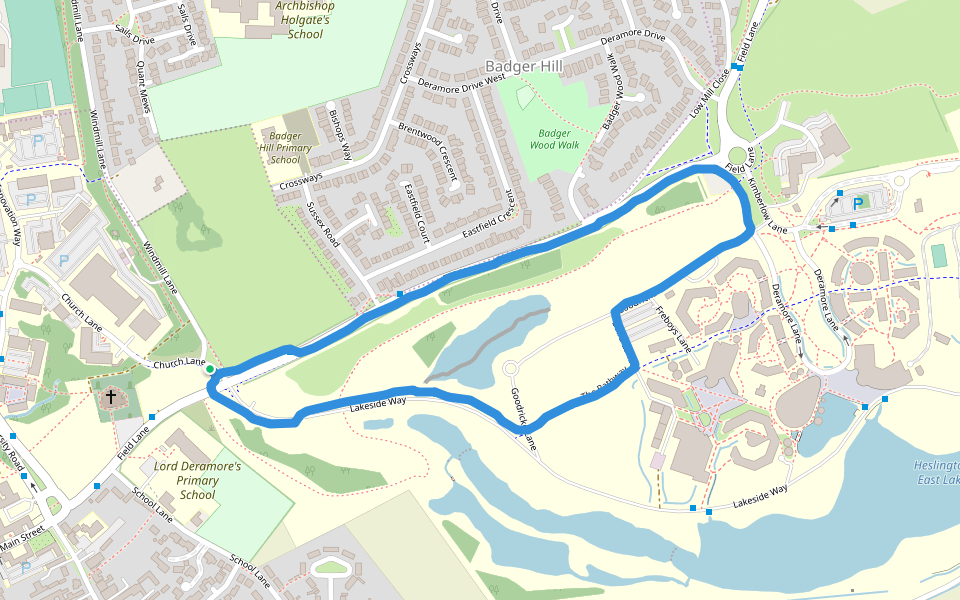 University of York Walking And Running Trail - Heslington, England | Pacer