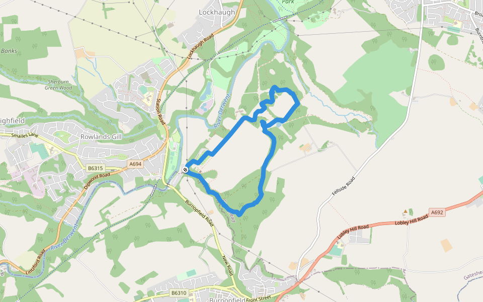 Gibside - The Long Walk | Walking Map