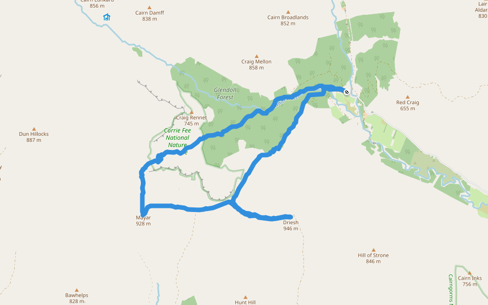 Corrie Fee Trail | Walking Map