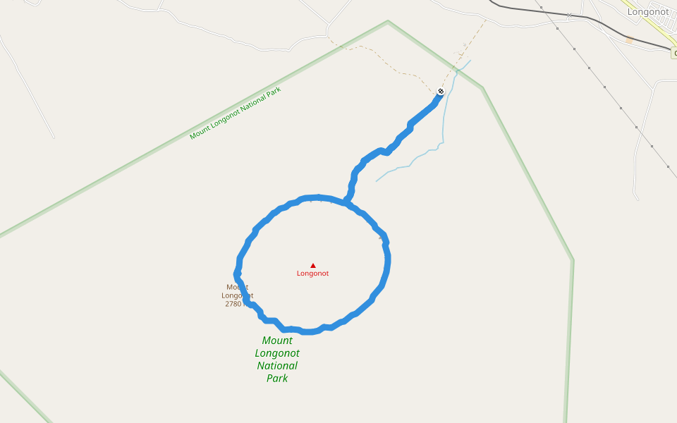 Mount Longonot National Park in Nakuru County | Walking Map
