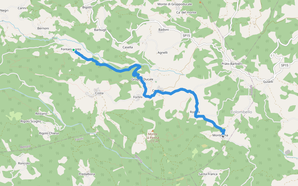 Fontanavento - Groppo Ducale - Montelana Hiking Trail - Cordani, Emilia ...