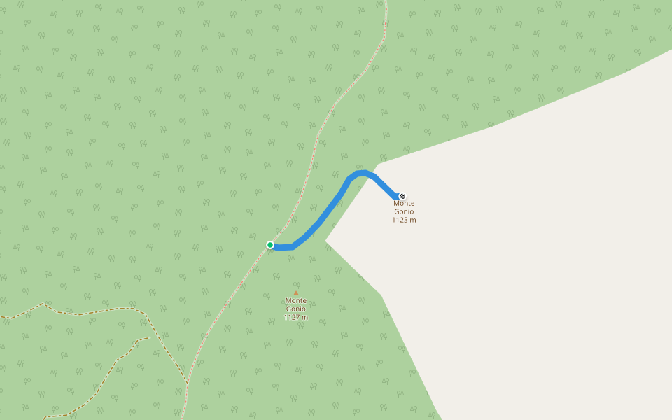 "Variante 151" - Route 151 - Monte Gonio peak | Walking Map