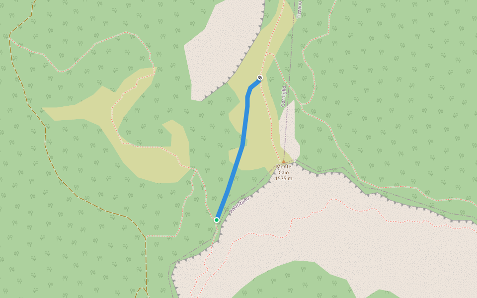"Variante 737" - Route 737A - Monte Caio | Walking Map