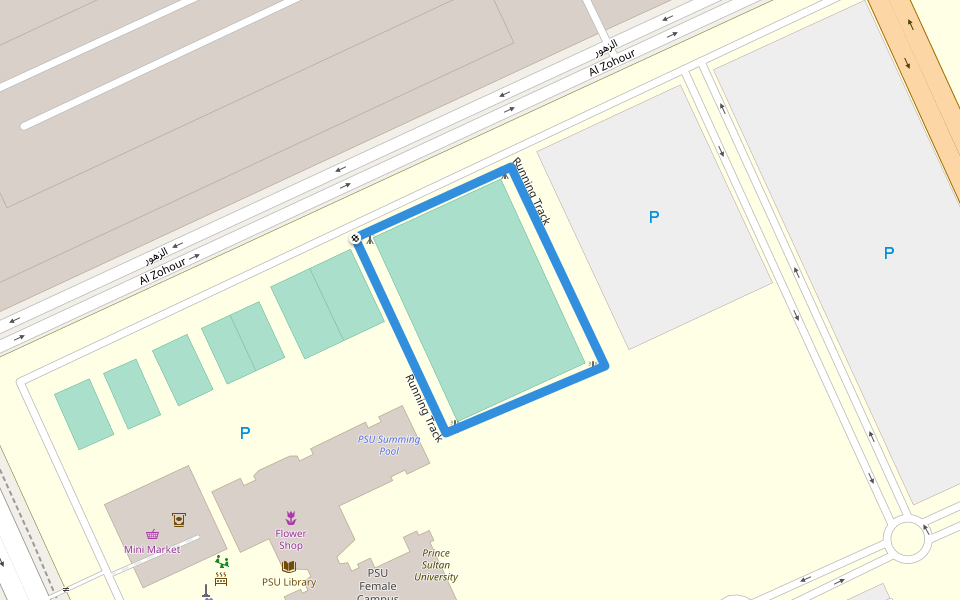 PSU Running Track in Riyadh Province | Walking Map