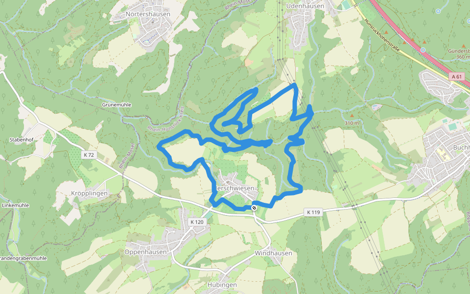 Dream Loop Rabbit Chamber in Rheinland-Pfalz | Walking Map