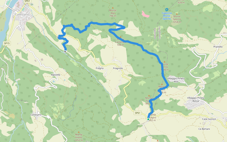 Route 772 - Monte Castellaro - Jano - Route 772 | Walking Map