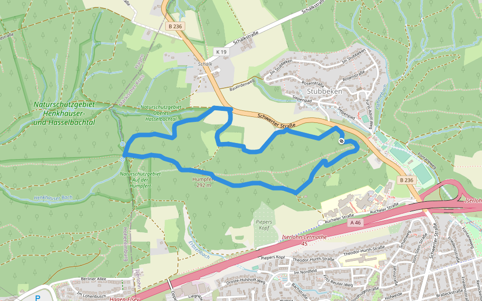 Letmathe circular route 1 Hiking Trail - Iserlohn, Nordrhein-Westfalen ...