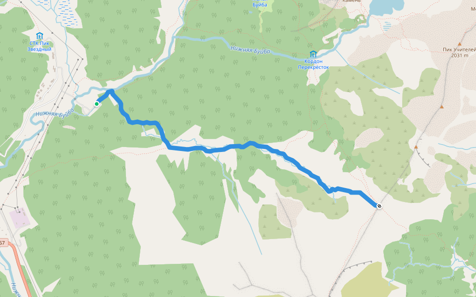 Visitor center - Jerboa pass | Walking Map