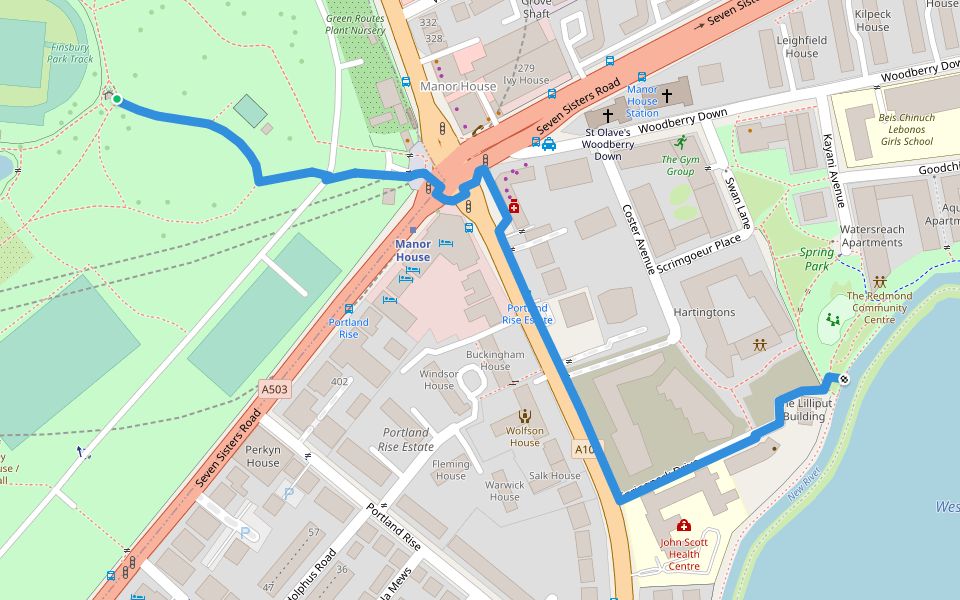 Capital Ring (section 12) - alternative in England | Walking Map