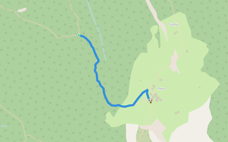 A16c - junction A16b at an altitude of 1325 - Pieso junction A16 ...