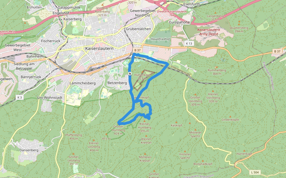 Hiking trail Quack/Kneerupt 1 - Kaiserslautern, Rheinland-Pfalz | Pacer