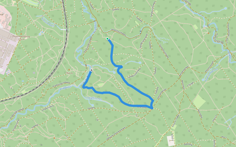 Dresden Heath, Kellersteig in Sachsen | Walking Map