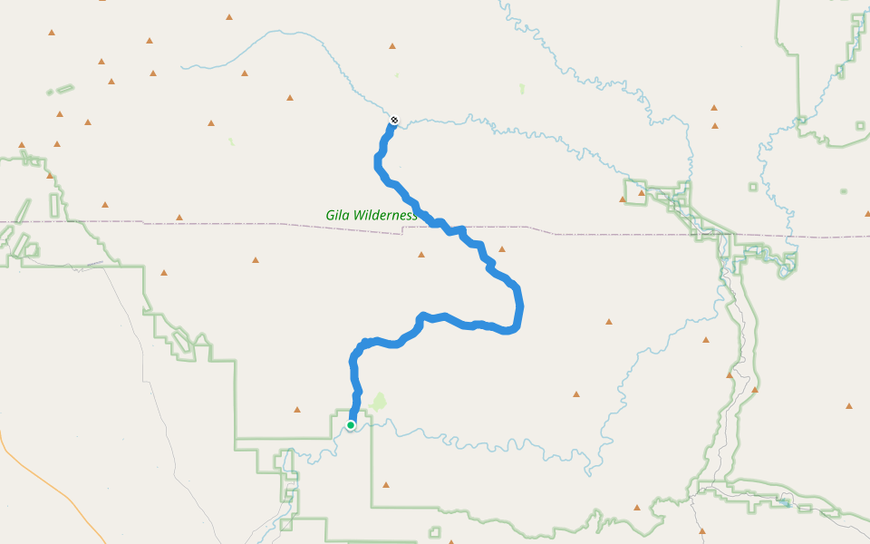 GWT - 155 - Turkey Creek Trail in New Mexico | Walking Map