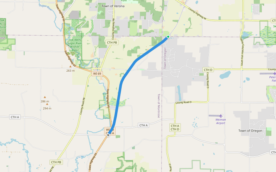 IAN mm-b Badger State Trail in Wisconsin | Walking Map