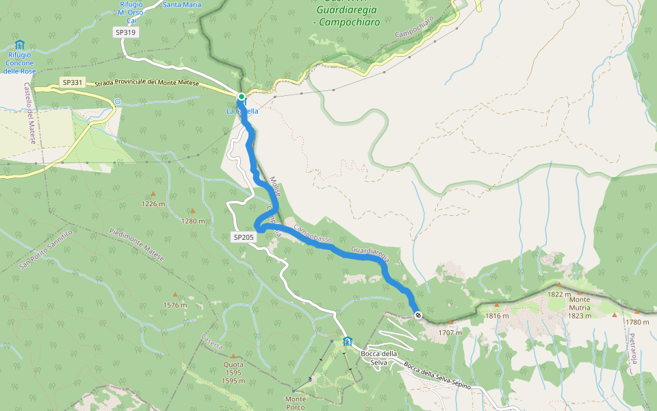 Sella del Perrone - M. Mutria CAI 100DM | Walking Map
