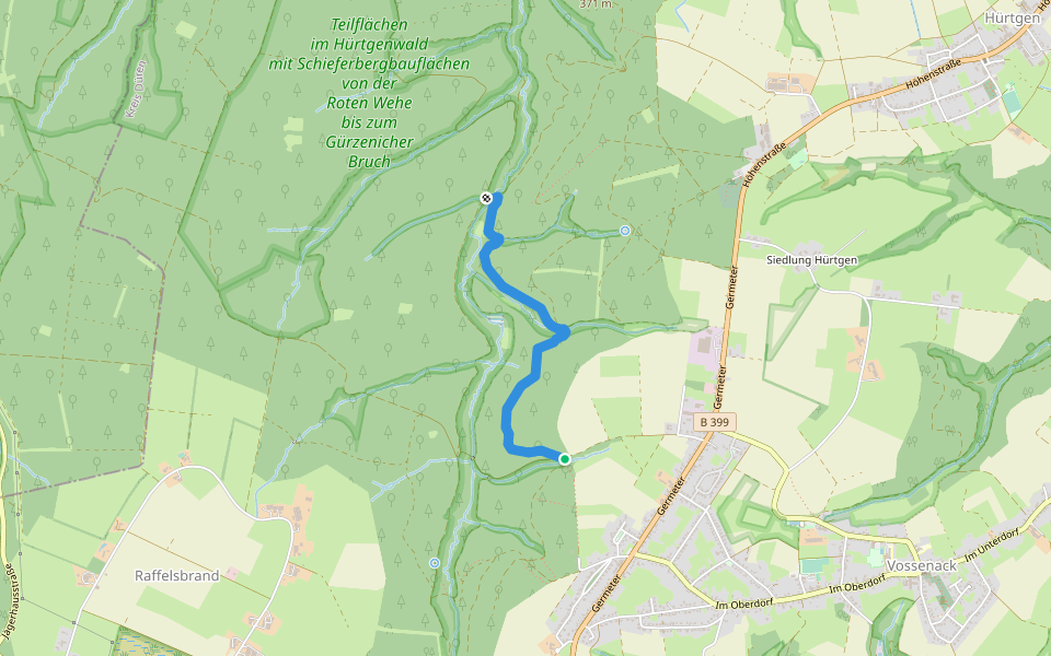 Circular route A10 Vossenack in Nordrhein-Westfalen | Walking Map