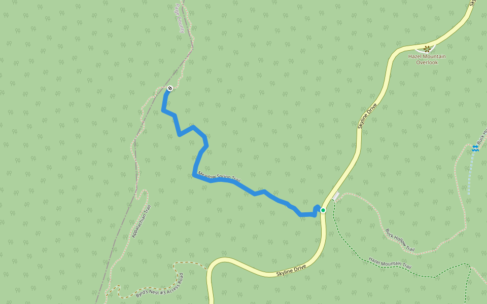 Meadow Springs Trail Hiking - Luray, Virginia | Pacer