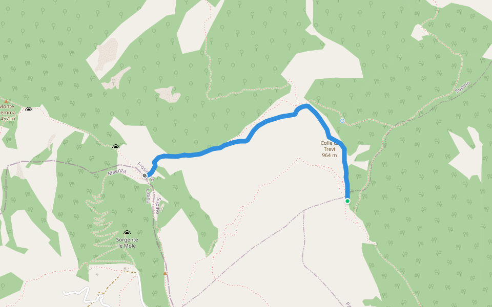 Connecting 725 with 730 | Walking Map