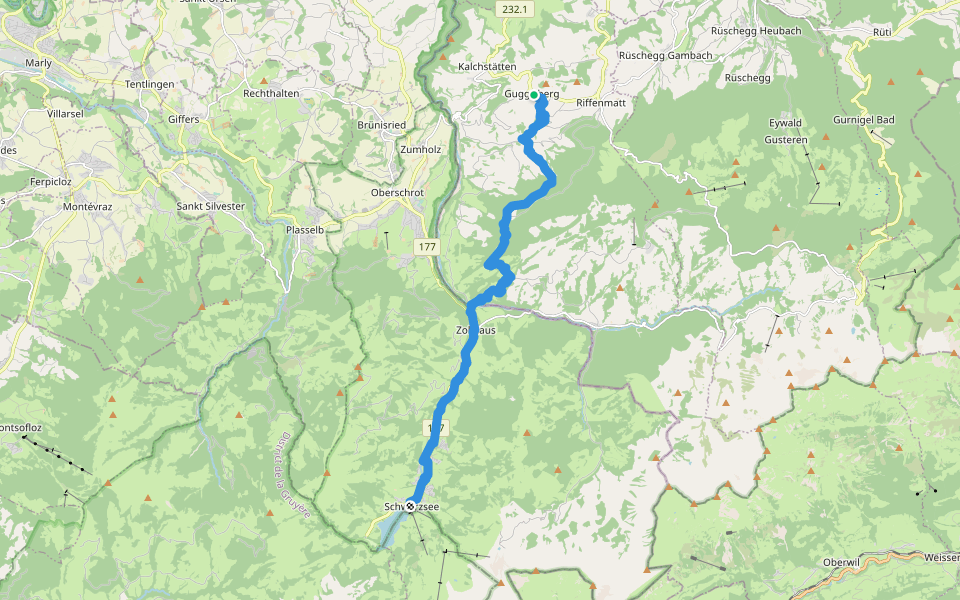 Alpine Panorama Trail - Stage 19 (Guggisberg - Schwarzsee) in Bern ...